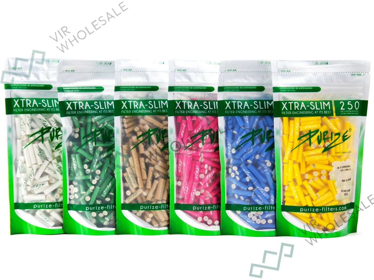 250 PURIZE® XTRA Slim Size | Assorted Colours — VIR Wholesale