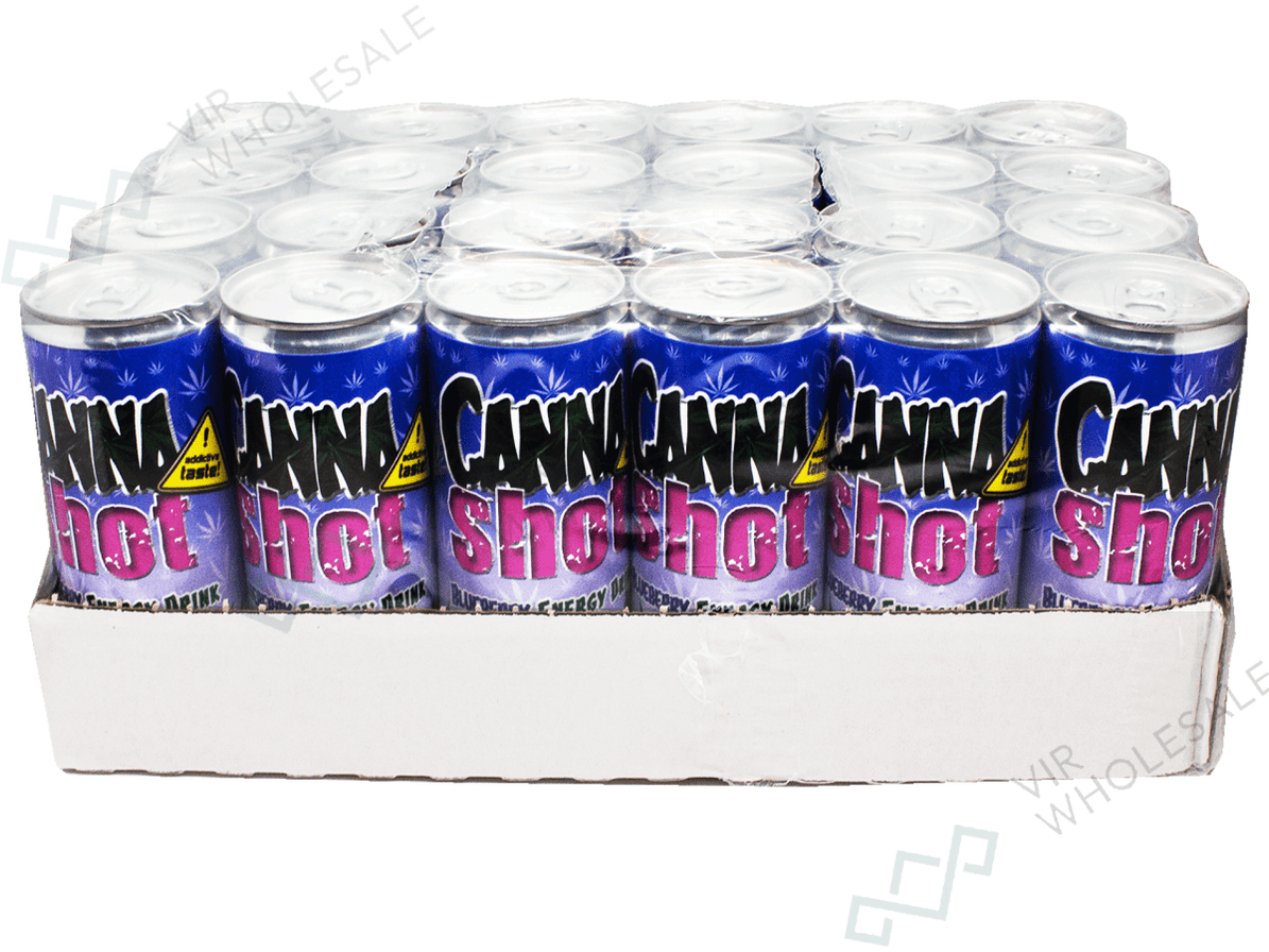 Canna Shot Energy Drinks 250ml - 24 Cans Per Box - Available In 4 Flav ...