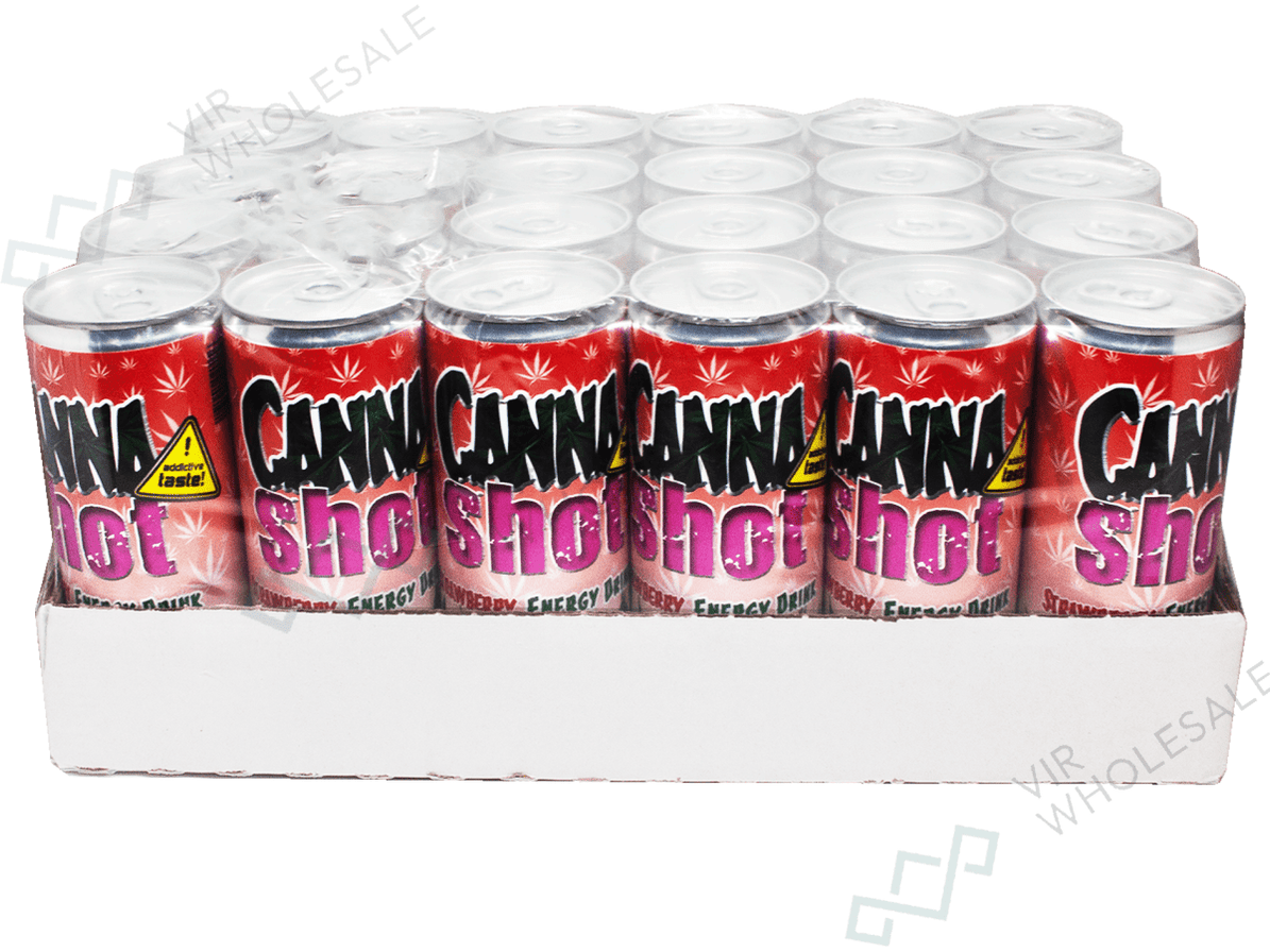 Canna Shot Energy Drinks 250ml - 24 Cans Per Box - Available In 4 Flav ...