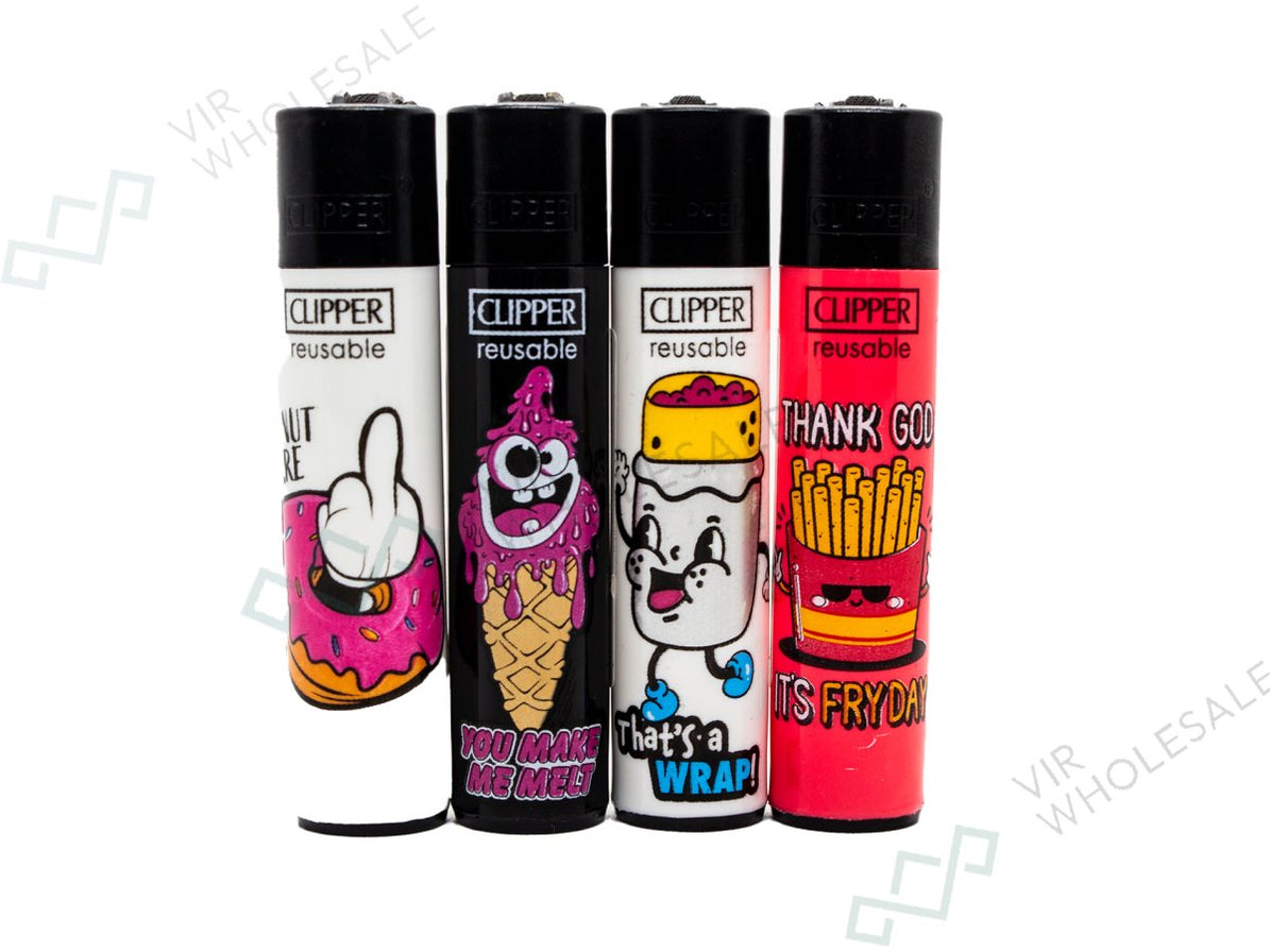 CLIPPER Lighters Printed 48's Various Designs - LOL Quotes — VIR Wholesale