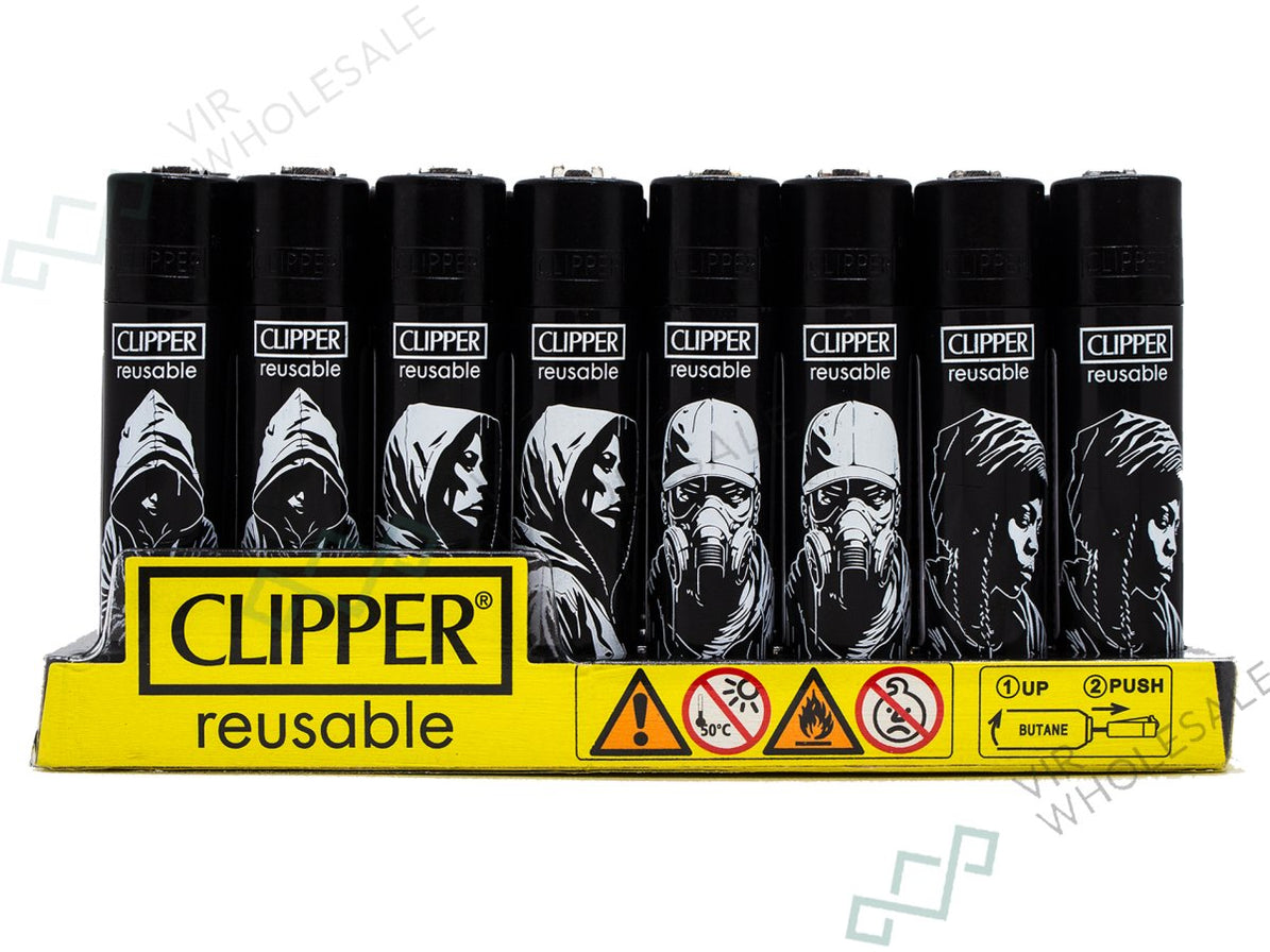 CLIPPER Lighters Printed 48's Various Designs - Stencil Style — VIR ...