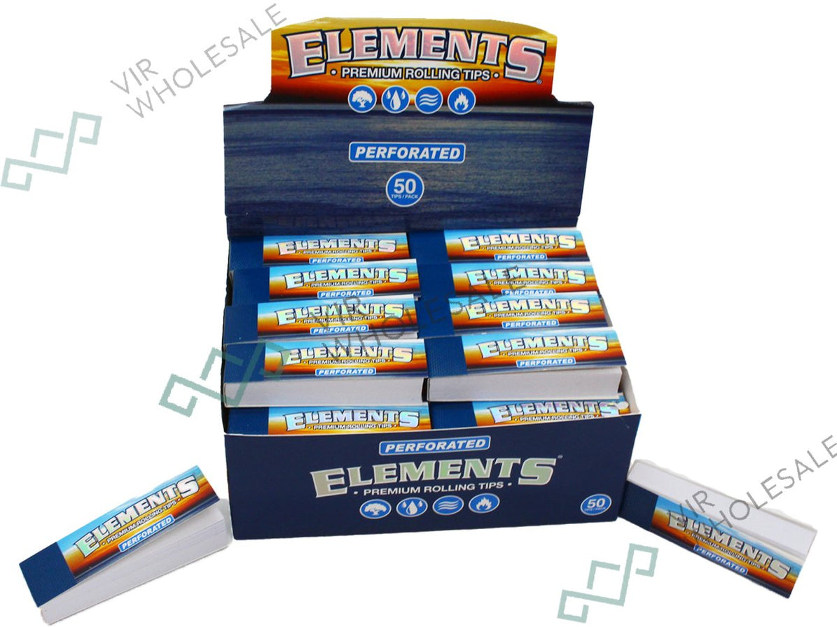 ELEMENTS Paper Rolling Tips Perforated — VIR Wholesale
