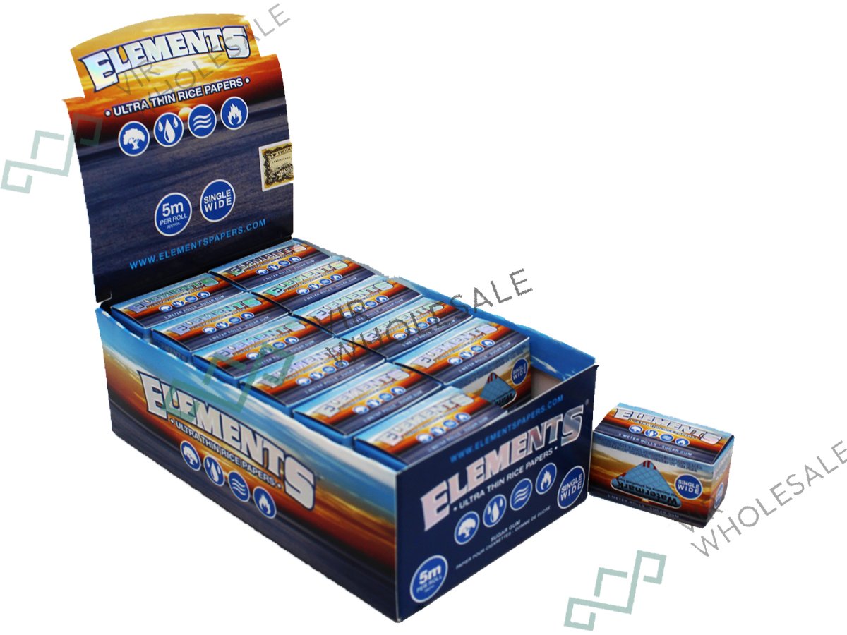 ELEMENTS Single Wide Roll 5 Metres Of Fine Rice Paper — VIR Wholesale