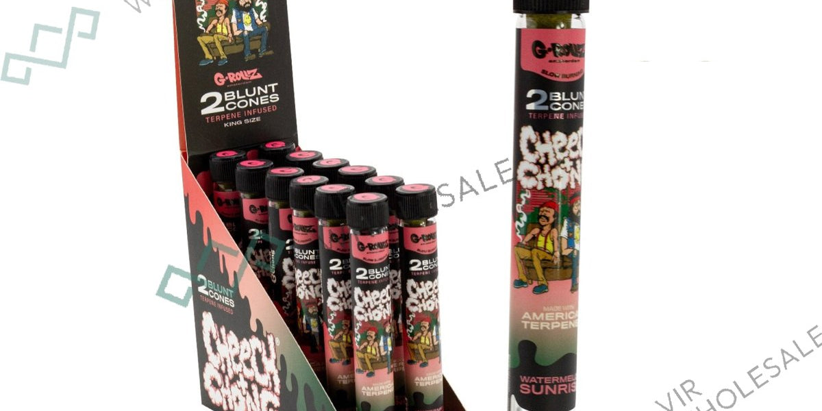 G-ROLLZ Blunt Cones (Cheech & Chong) - 12 Tubes Per Box - 2 Cones Per ...