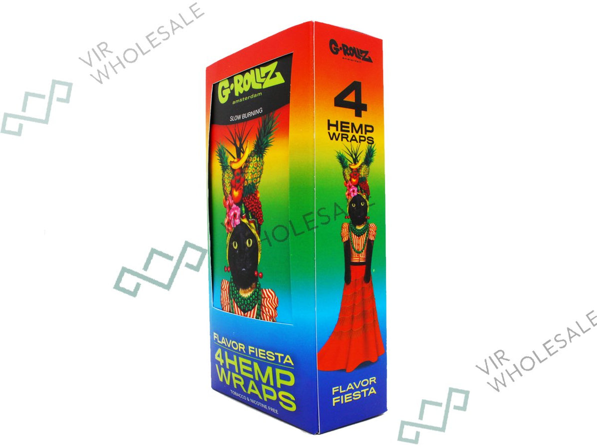 G-ROLLZ Hemp Wraps - 15 Per Box - 4 Per Pack - Flavor Fiesta — VIR ...