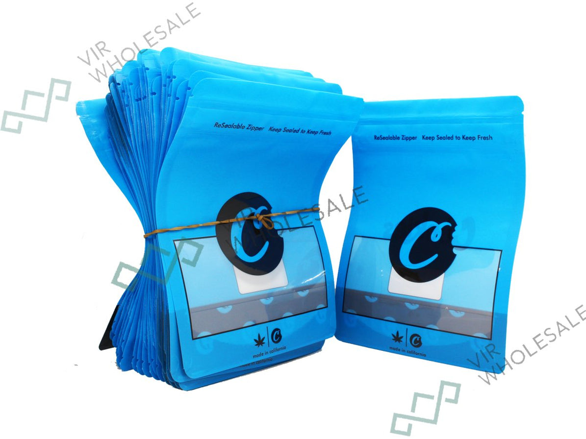 MYLAR COOKIES Blue Baggies - 50 Pack Assorted Colours and Sizes — VIR ...