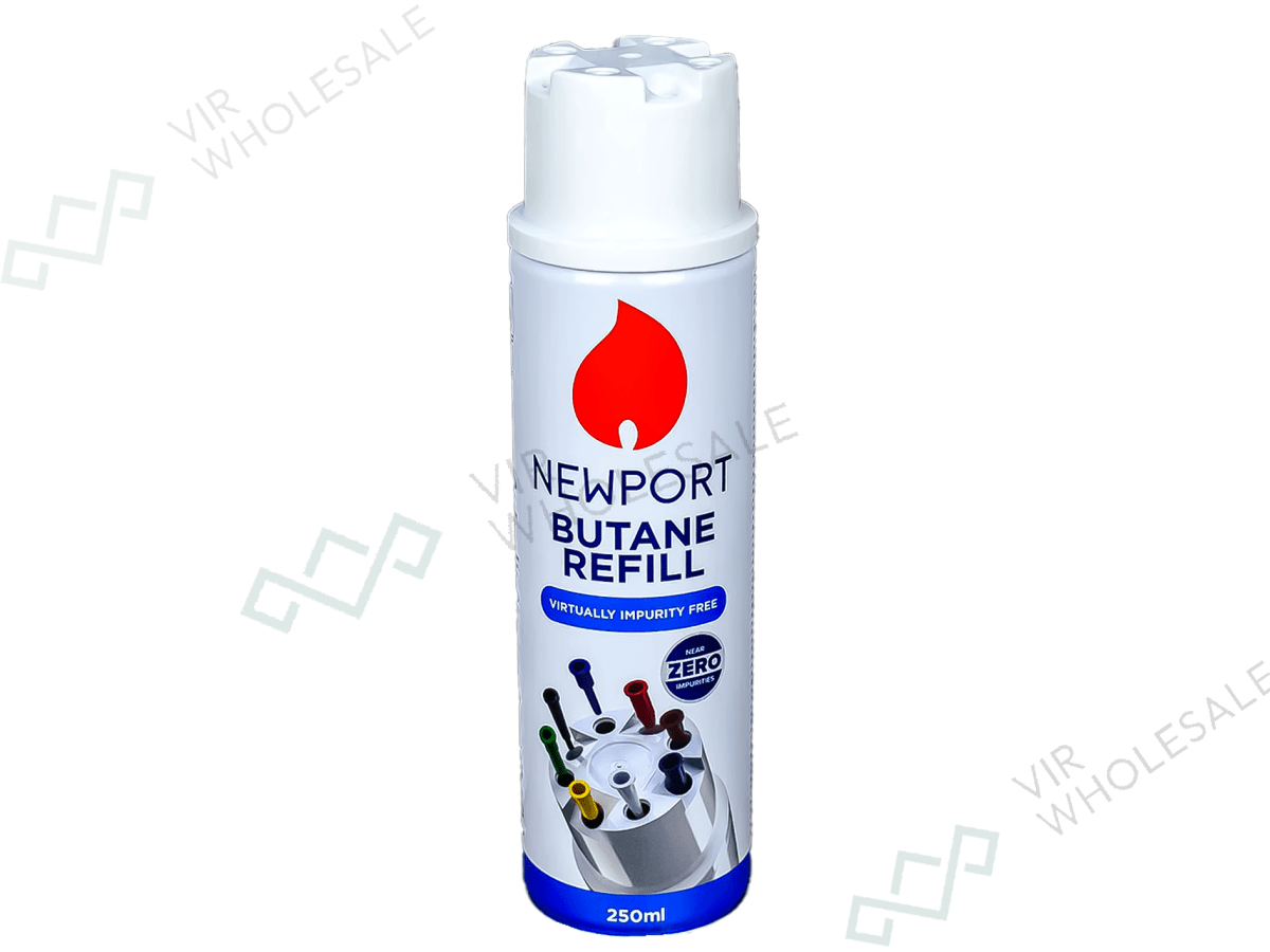 NEWPORT Butane Lighter Gas - 250ml - 12 Pack — VIR Wholesale