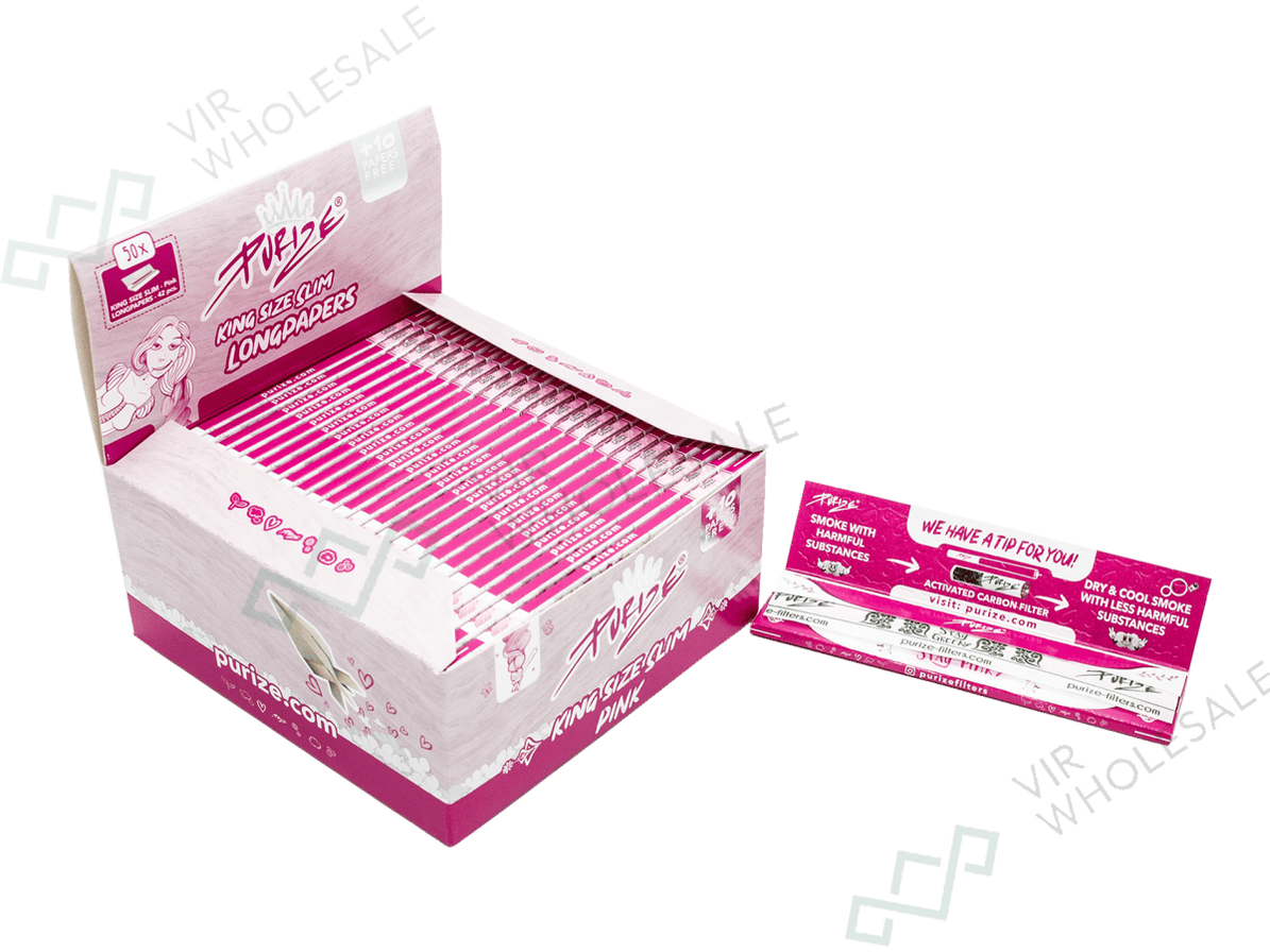 PURIZE® Long papers | KSS | Pink — VIR Wholesale