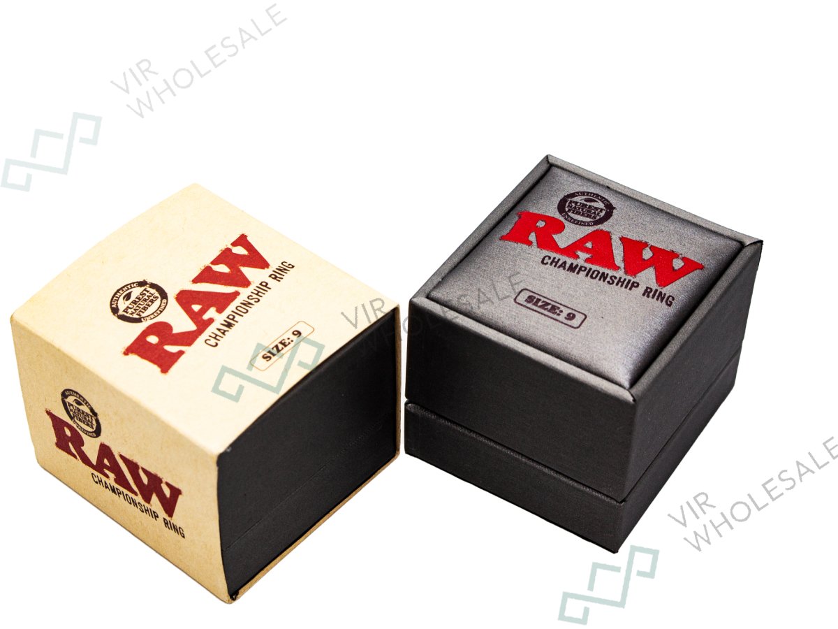 RAW"Rolling Papers" Smoke Ring with Gold Finish Size 6 7 8 9 10 11 ...