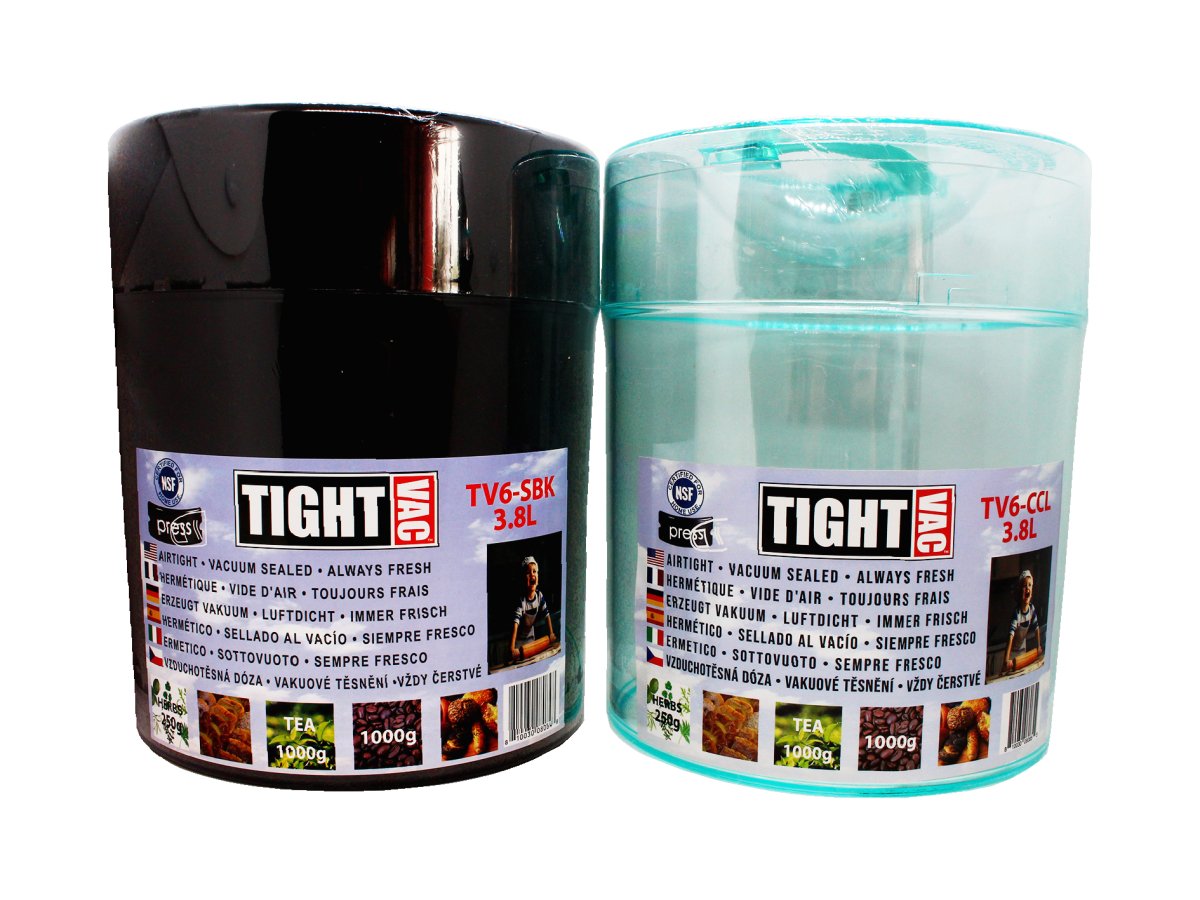 TIGHT VAC Airtight Container 3.8 Litre (Clear Or Black) — VIR Wholesale