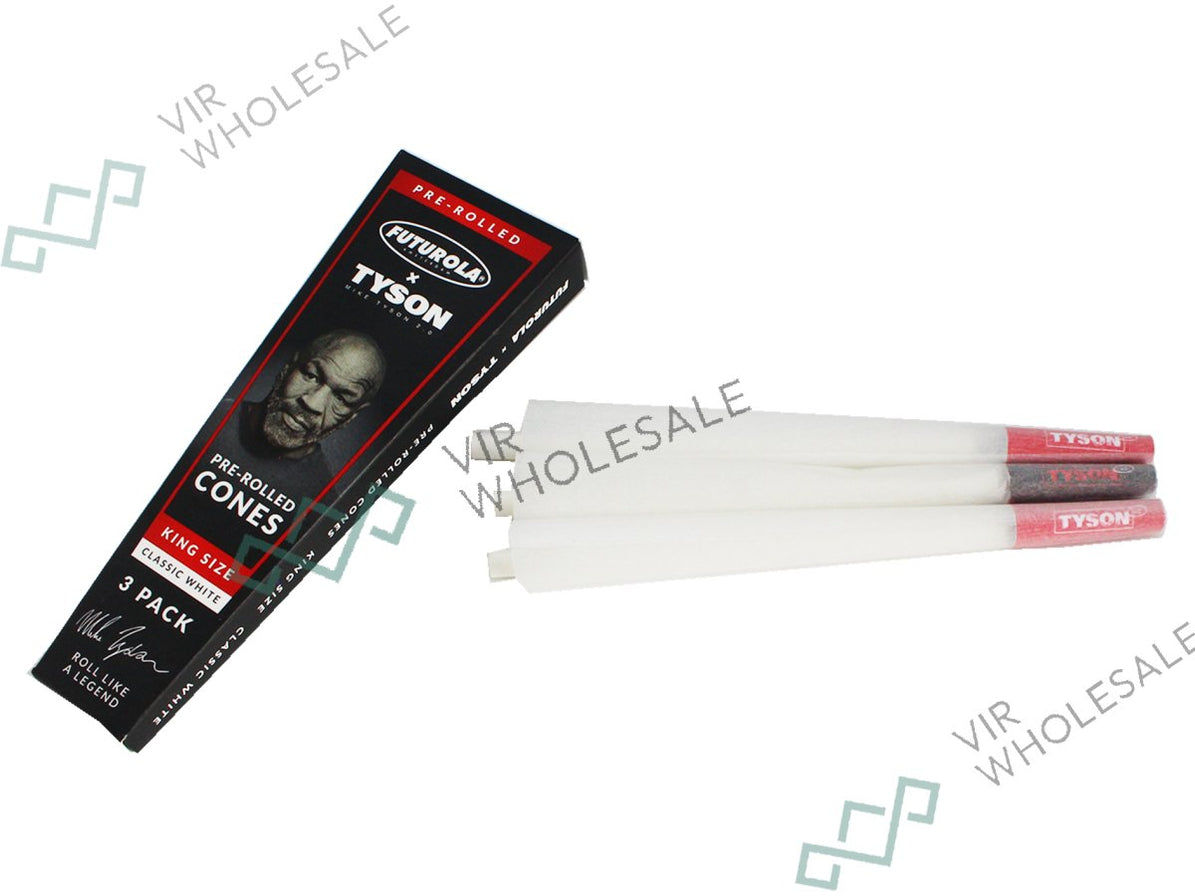 FUTUROLA X TYSON 2.0 – King Size Pre-Rolled Cones (3 Pack) – Box of 30 ...