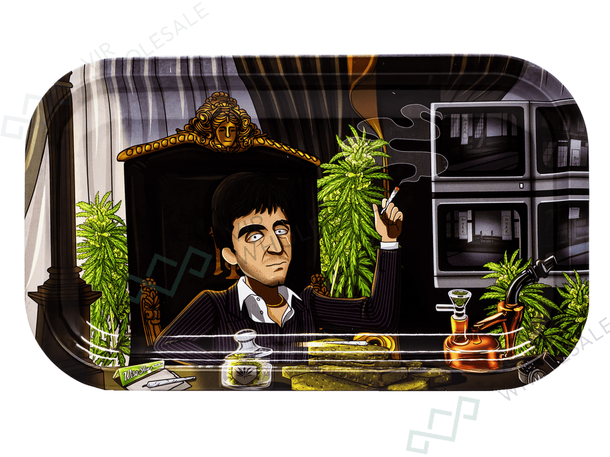 Wise Skies Medium Rolling Tray – Mafia Boss — VIR Wholesale
