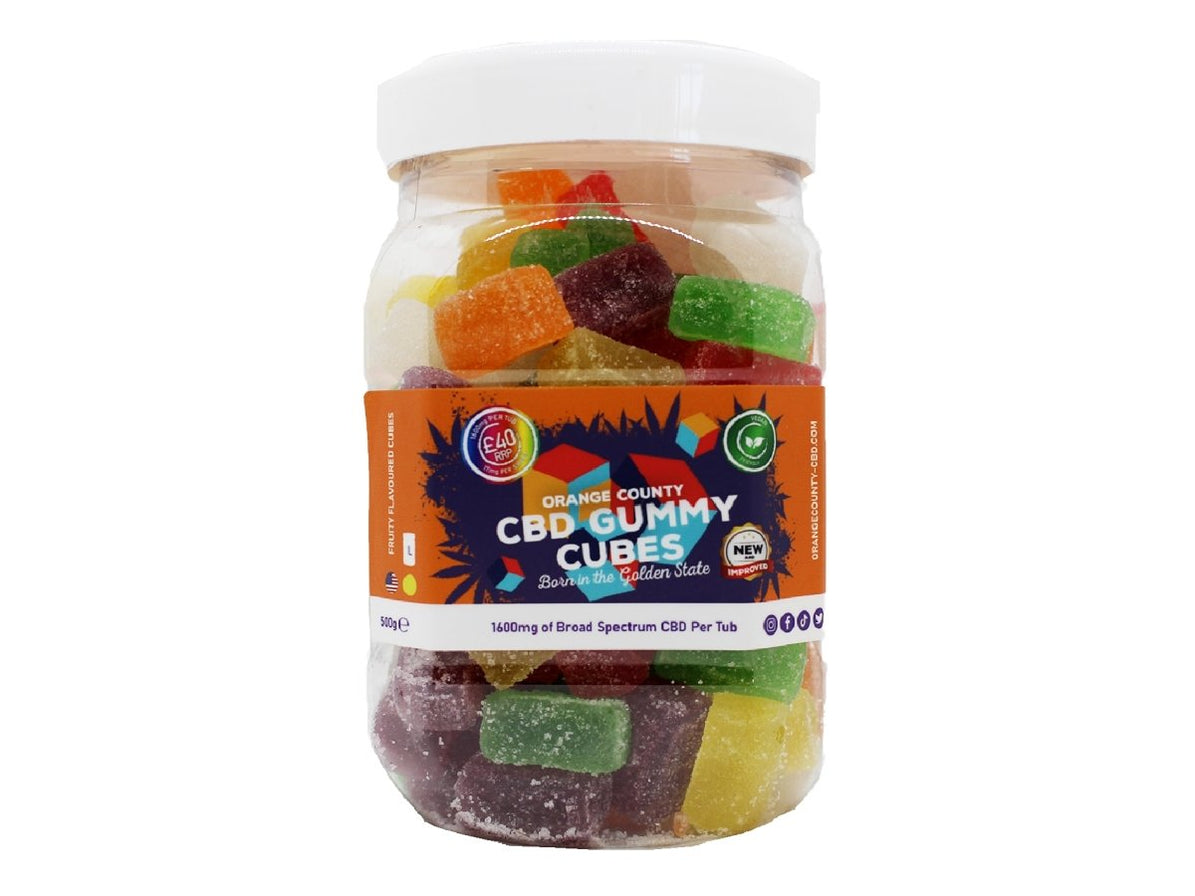 Orange County CBD Gummy Cubes (Large) — VIR Wholesale