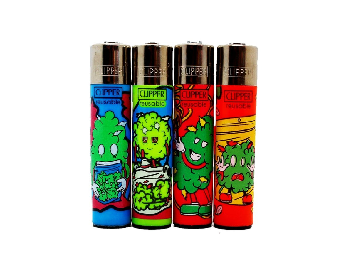 CLIPPER Lighters Printed 48's Various Designs - High Gang — VIR Wholesale