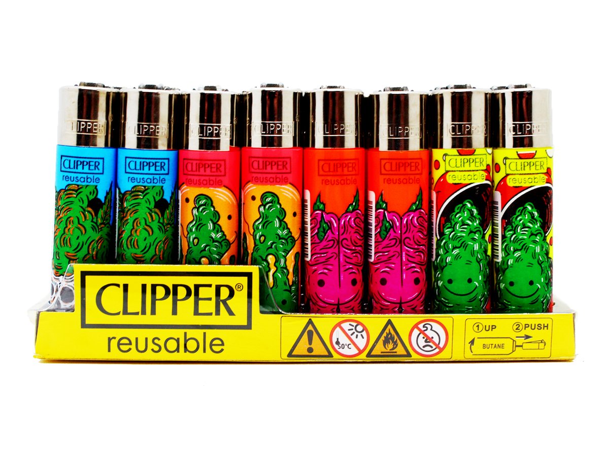 CLIPPER Lighters Printed 48's Various Designs - Strange Weed — VIR ...