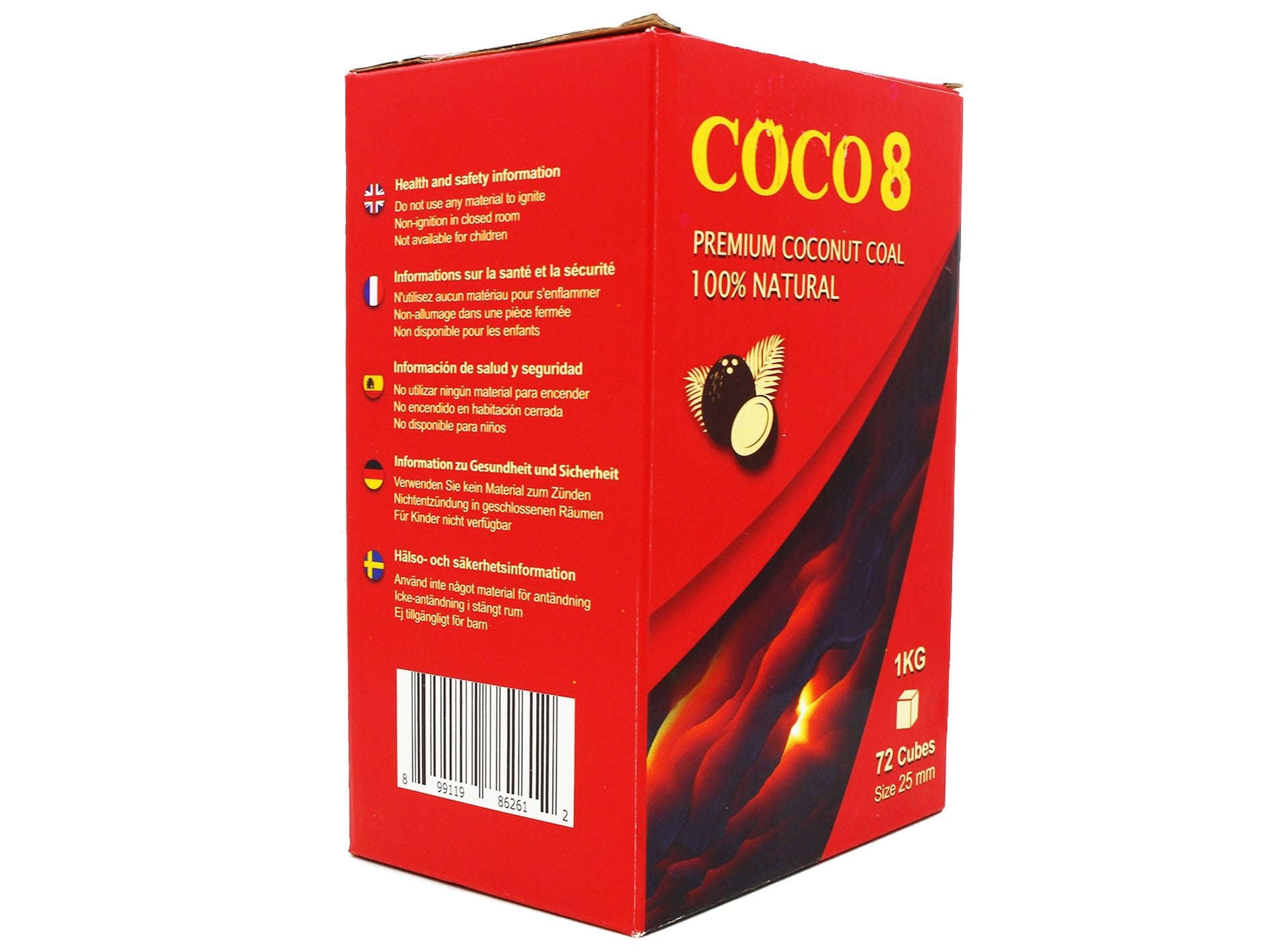 Coco8 Shisha Charcoal — VIR Wholesale