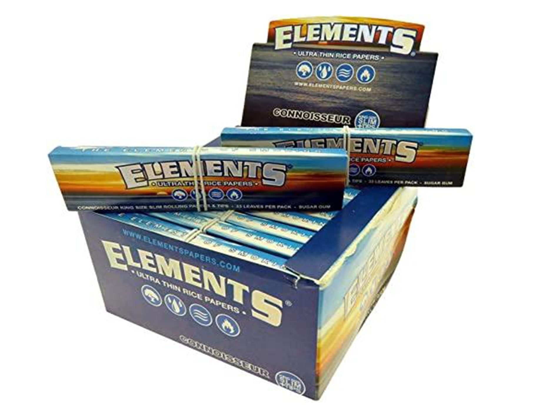 ELEMENTS Connoisseur King Size Slim Papers + Tips – VIR Wholesale