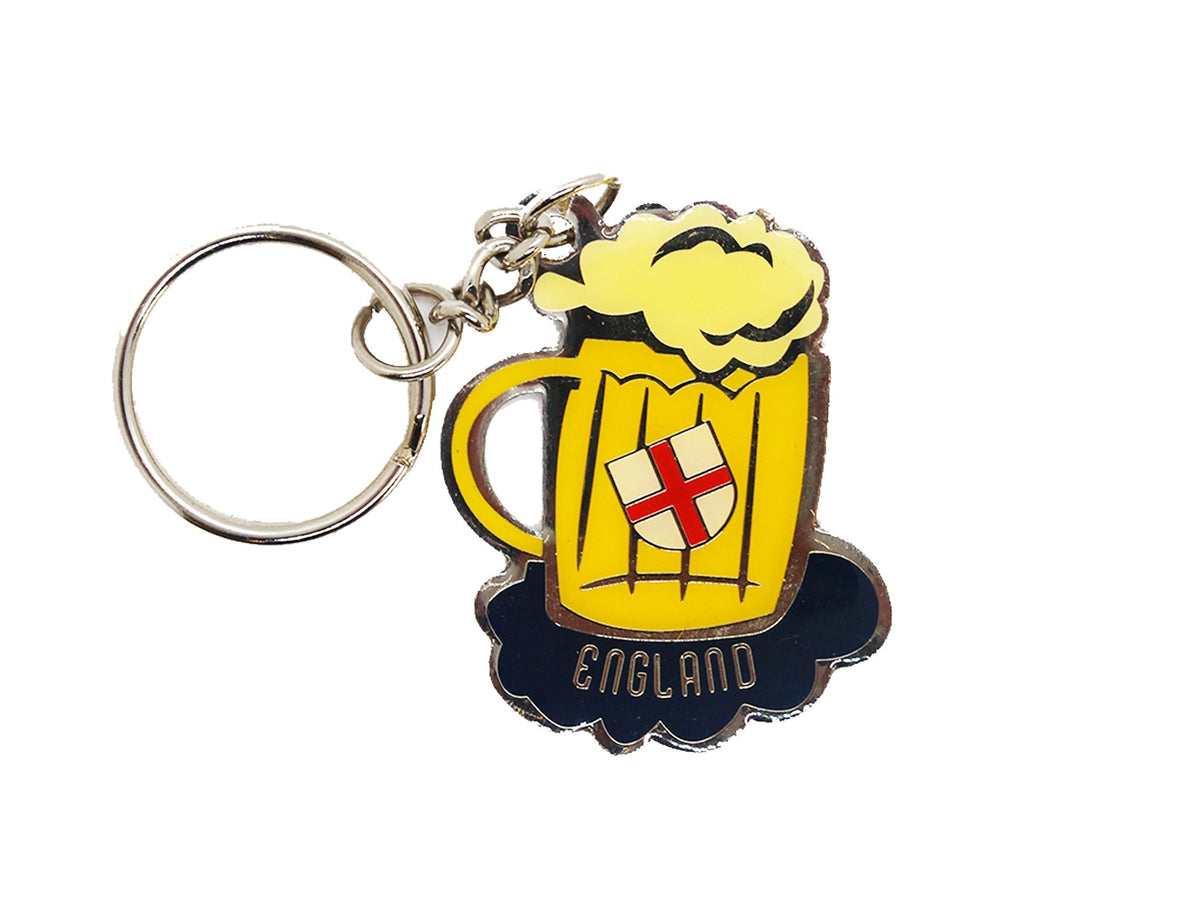 England Key Rings - Assorted Designs - 12 Per Pack — VIR Wholesale