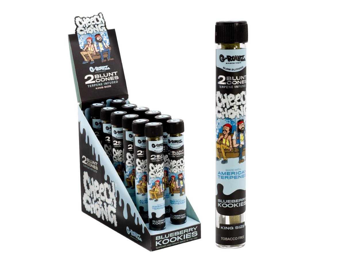 G-ROLLZ Blunt Cones (Cheech & Chong) - 12 Tubes Per Box - 2 Cones Per ...