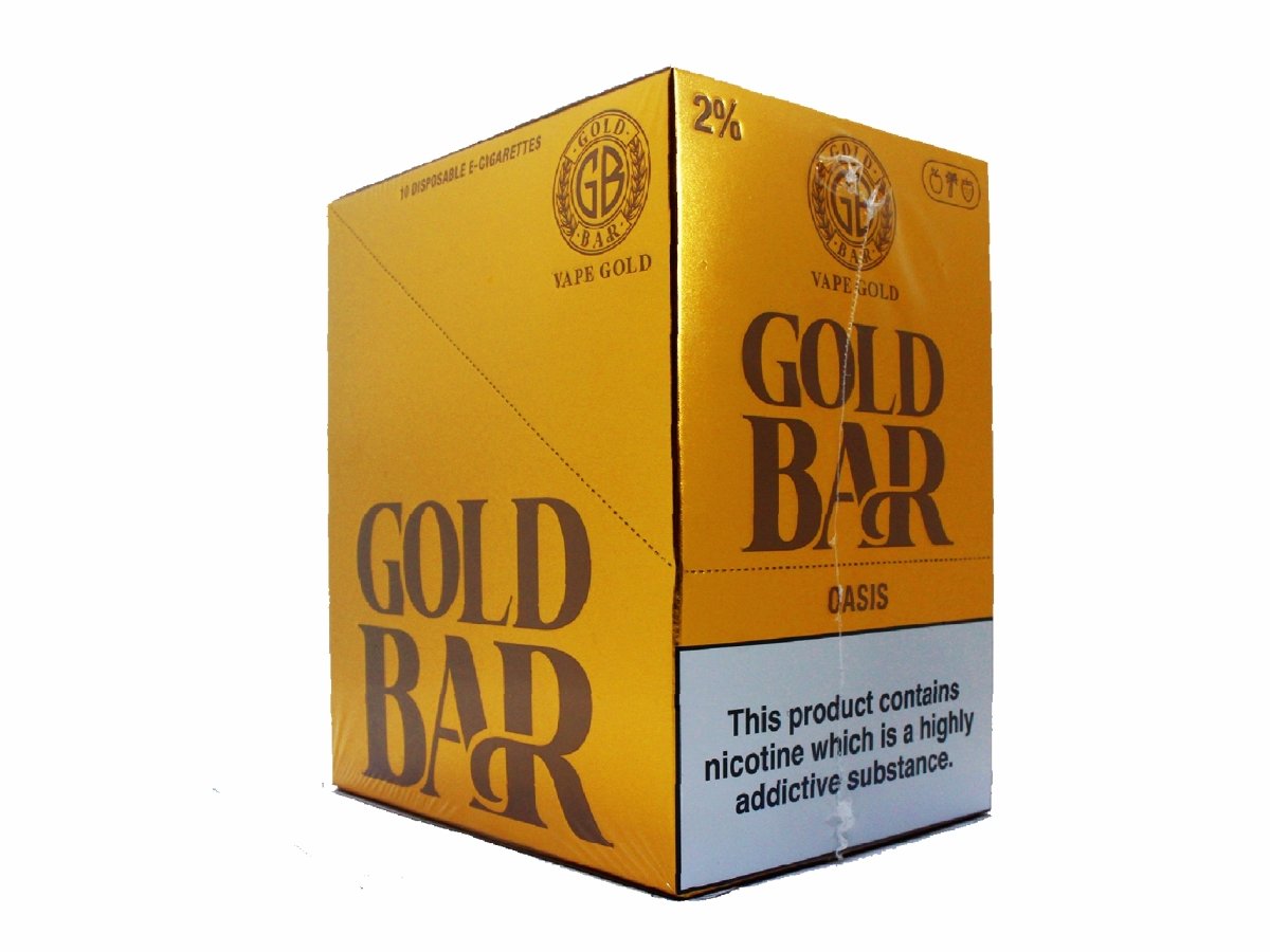 Gold Bar Disposable Vape - 10 Per Box – VIR Wholesale