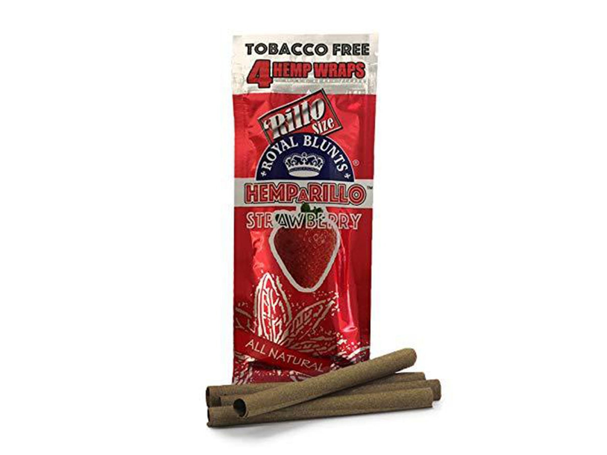 HEMP A RILLO Royal Blunt Strawberry 15 Per Box - 4 Per Pack — VIR Wholesale