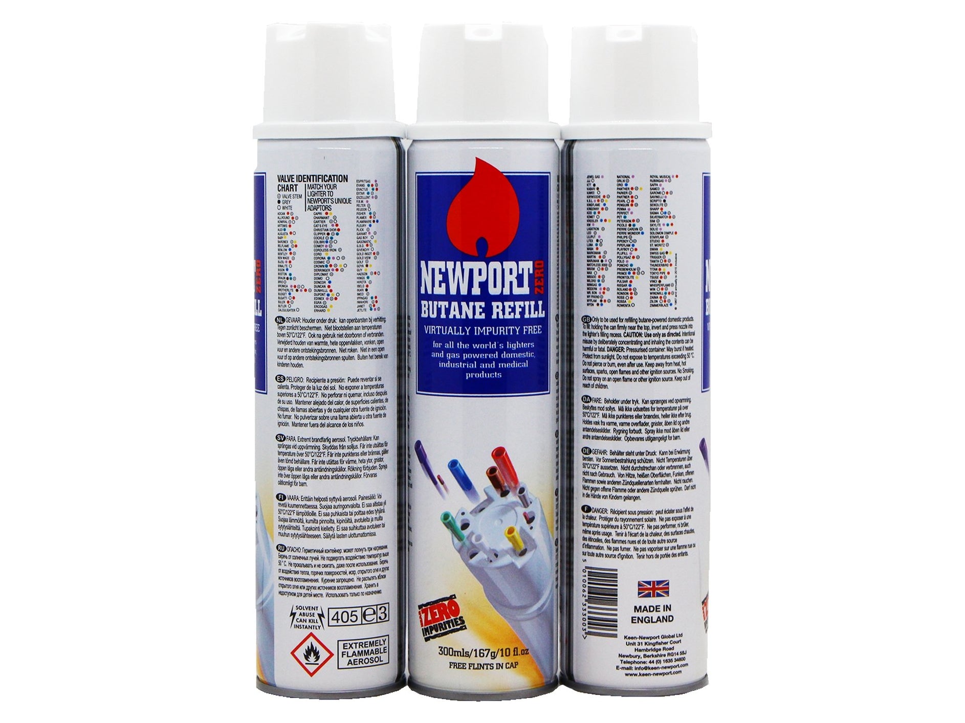 NEWPORT Butane Lighter Gas 300ML — VIR Wholesale