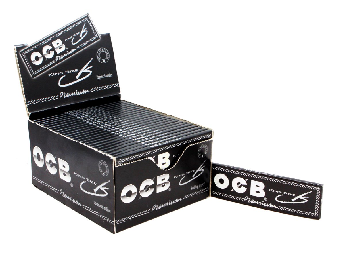OCB Premium King-size (Wide) black (Non-Slim) — VIR Wholesale