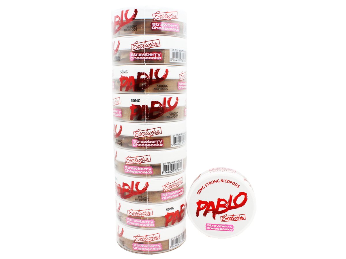 Pablo Nicopods - 30mg Nicotine Per Pouch - 20 Pouches Per Can - 10 Can ...