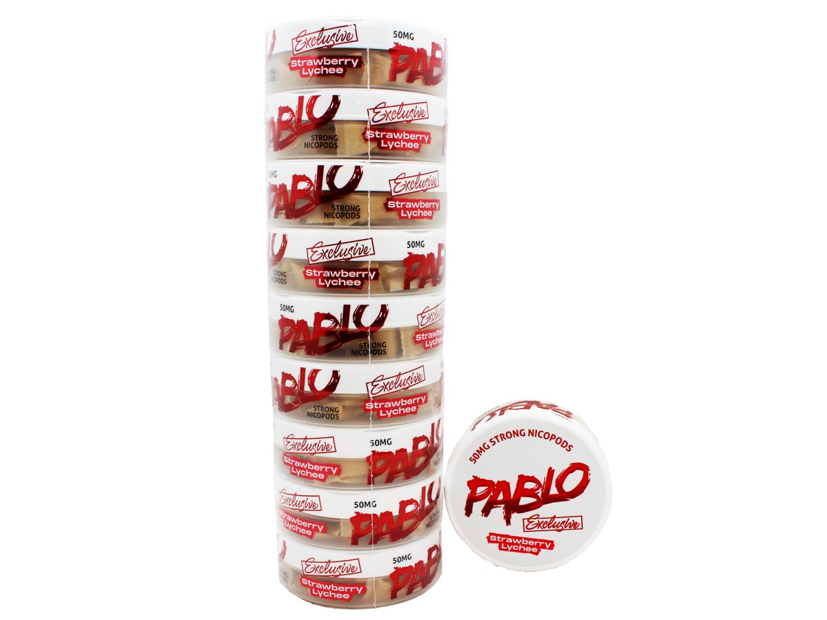 Pablo Nicopods - 30mg Nicotine Per Pouch - 20 Pouches Per Can - 10 Can ...