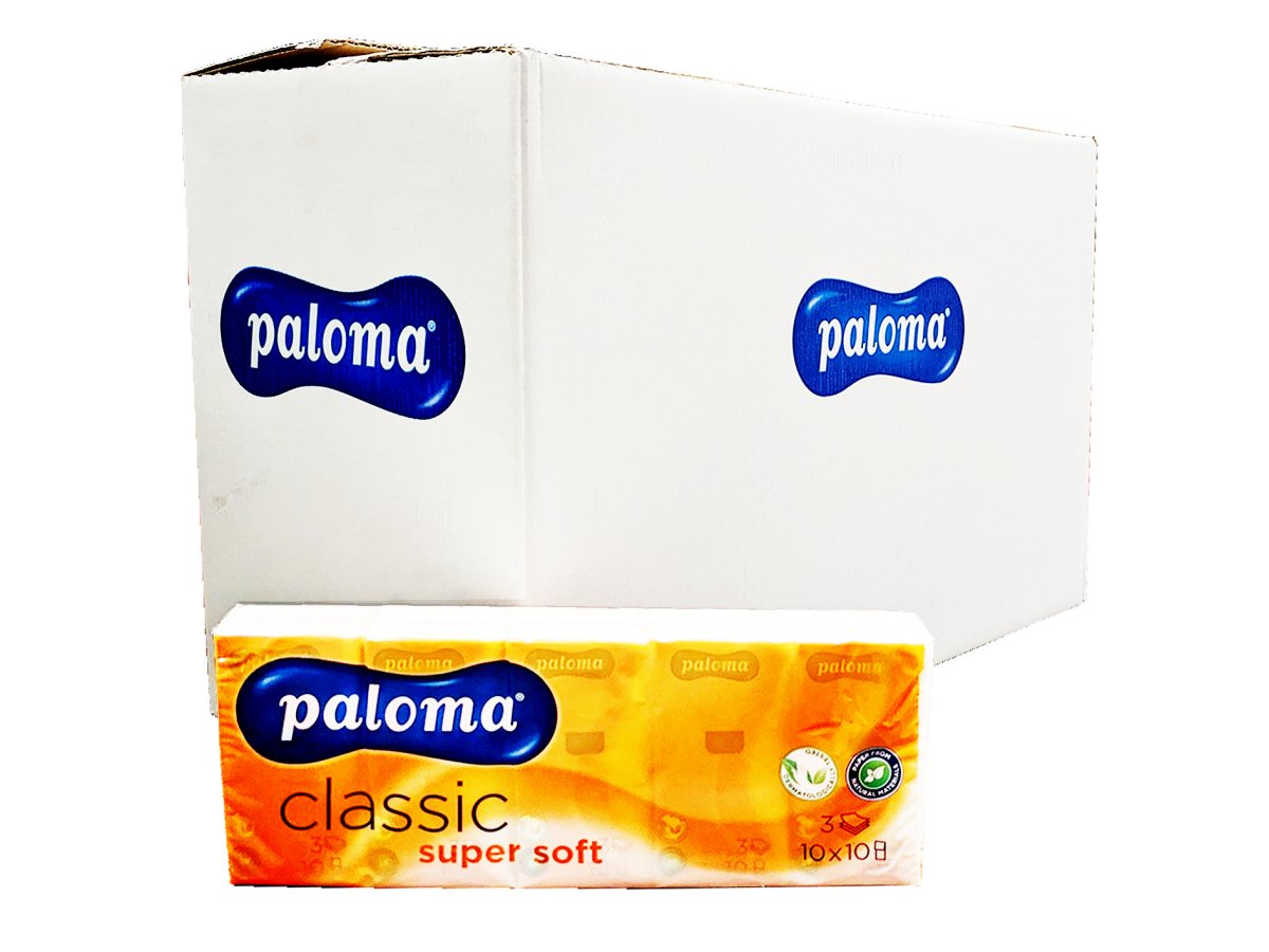 Paloma Super Soft Pocket Tissues (24 Packs Per Box X 10 Packs of 10 ...