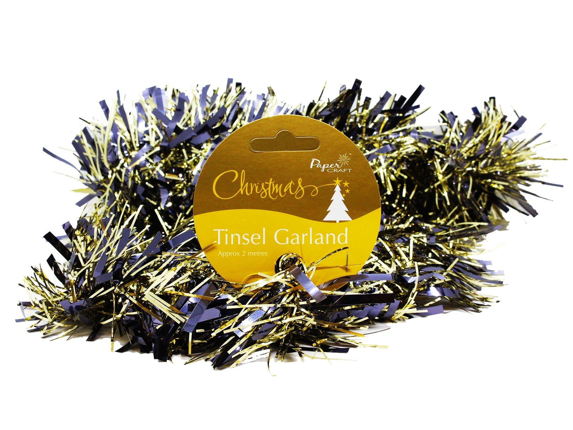 PAPER CRAFT Gold And Purple Tinsel — VIR Wholesale