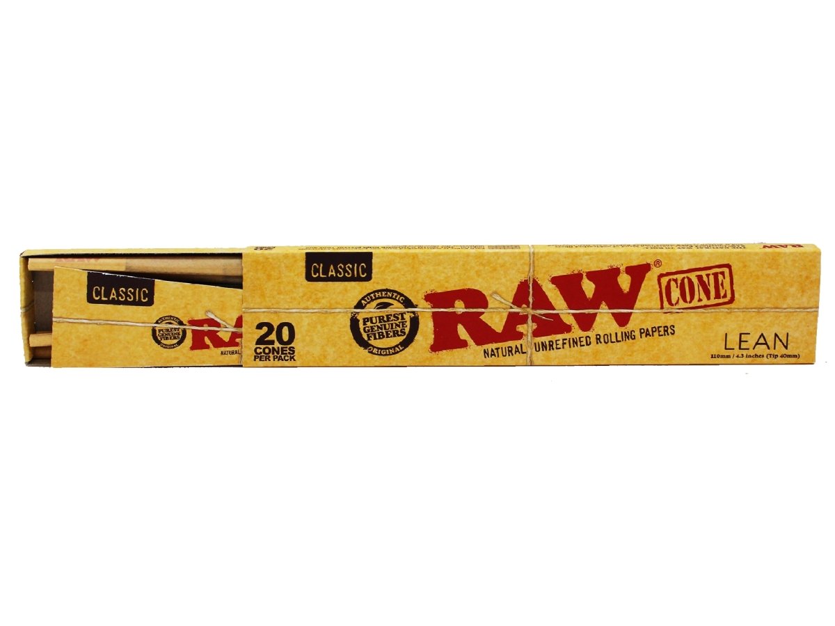 RAW Classic King Size Pre-Rolled Lean Cones - 20 Pack — VIR Wholesale