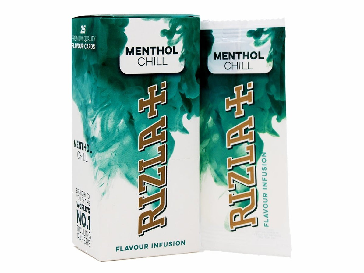 RIZLA Infusion Cards - Fresh Mint & Menthol Chill - 25 Packs Per Box ...
