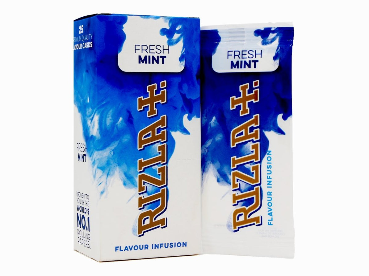 RIZLA Infusion Cards - Fresh Mint & Menthol Chill - 25 Packs Per Box ...