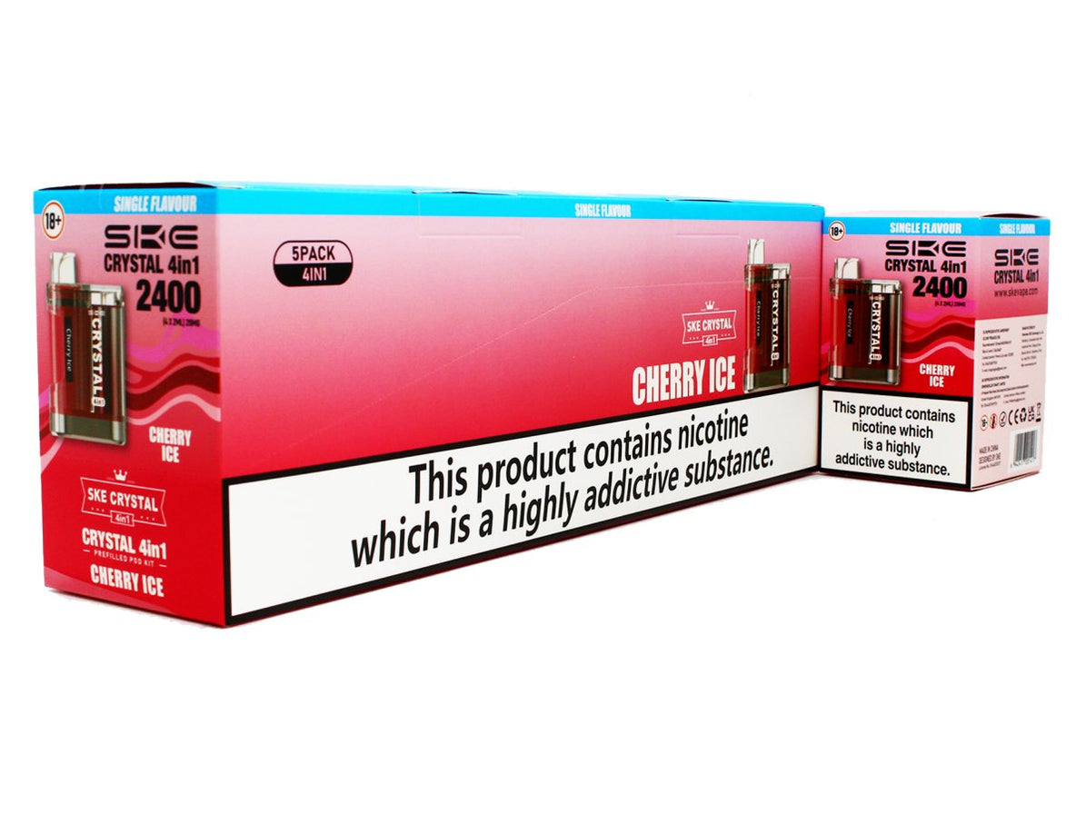 SKE CRYSTAL BAR 4in1 2400 puff pod kit — VIR Wholesale