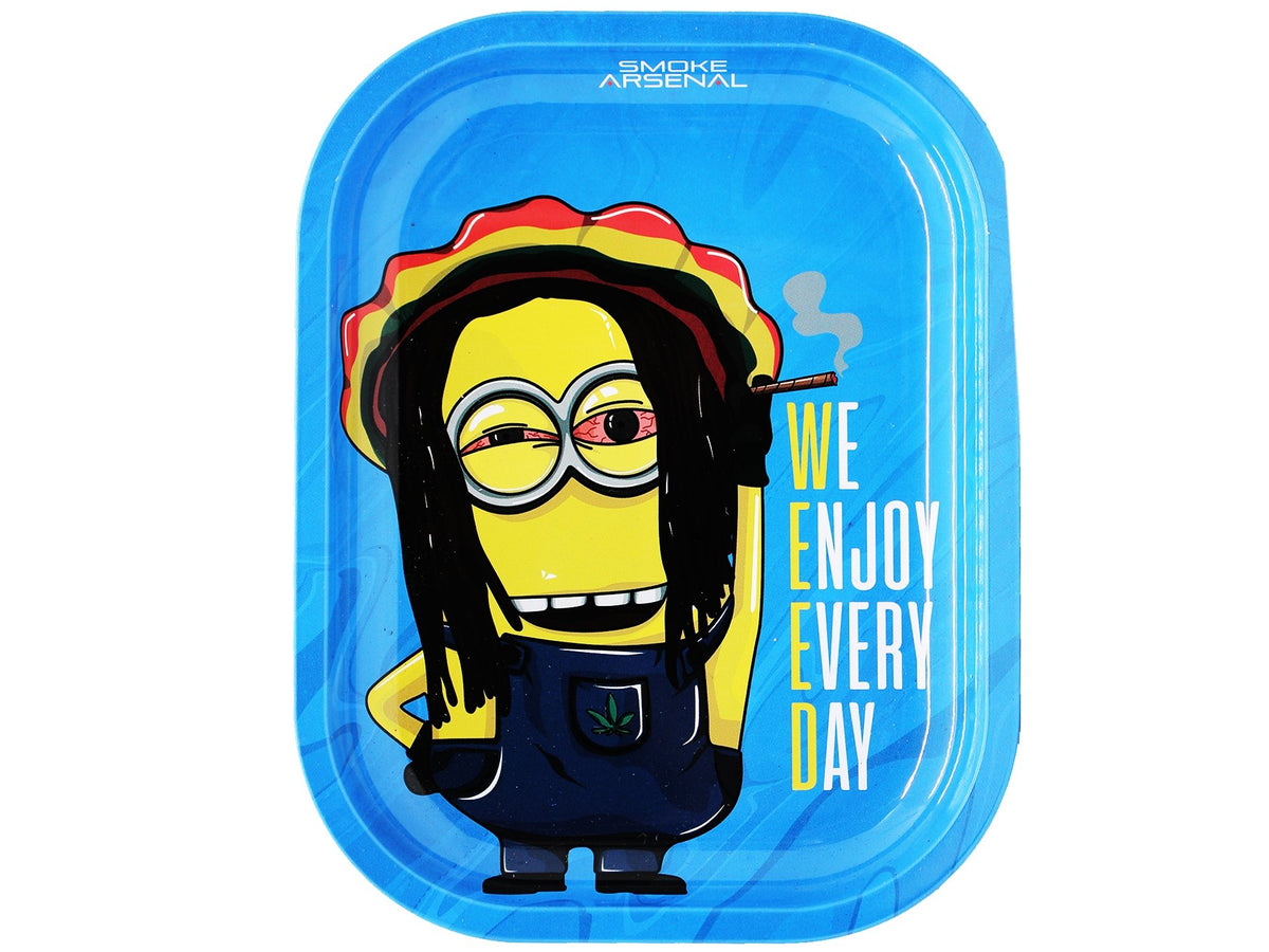 SMOKE ARSENAL Trays Small Mixed Designs - Enjoy Weed — VIR Wholesale